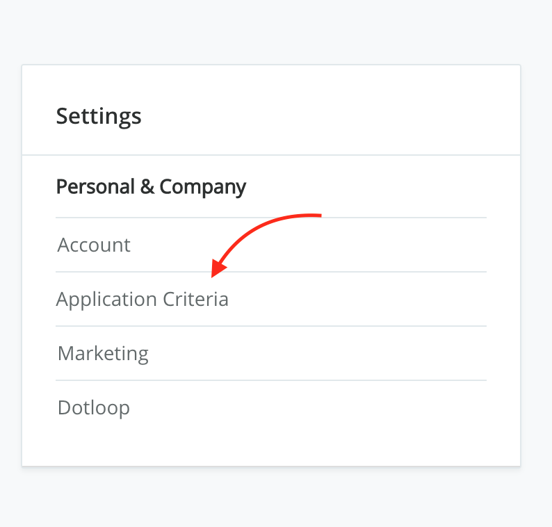 What does the Application Criteria settings do? – Intellirent